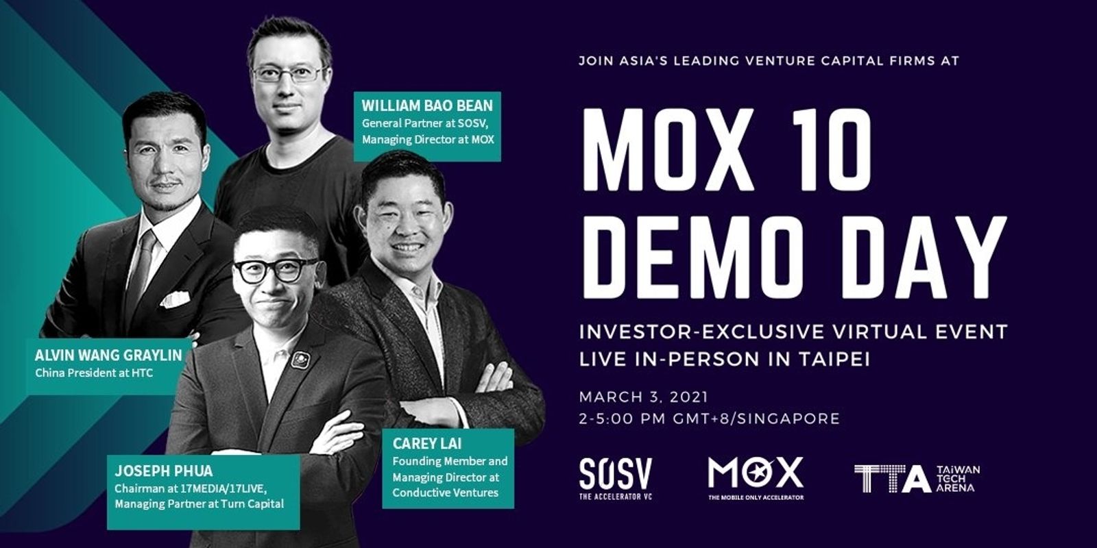US venture capital firm SOSV accelerator program MOX hold 10th demo day ...