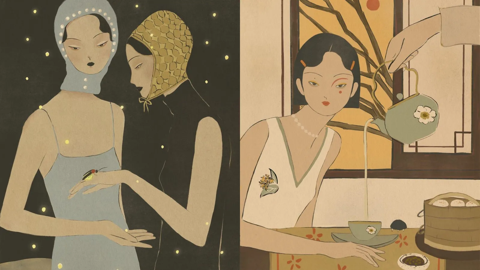 充滿「復古拼貼感」的時尚插畫：插畫家 Lea Woo 以女性和自然為題，繪出優雅詩意 | ShoppingDesign