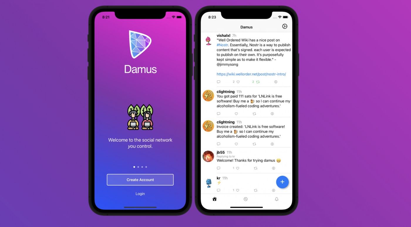 中文名稱是「達摩」！發布1天衝上App store排行榜前十名！Damus是什麼？為何又稱推特殺手？｜Web3+