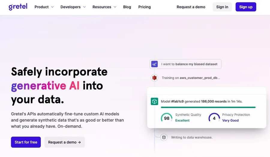 Gretel.ai：數據隱私的平台，以安全及輕鬆的方式訓練和生成合成數據｜全方位AI工具介紹－未來商務