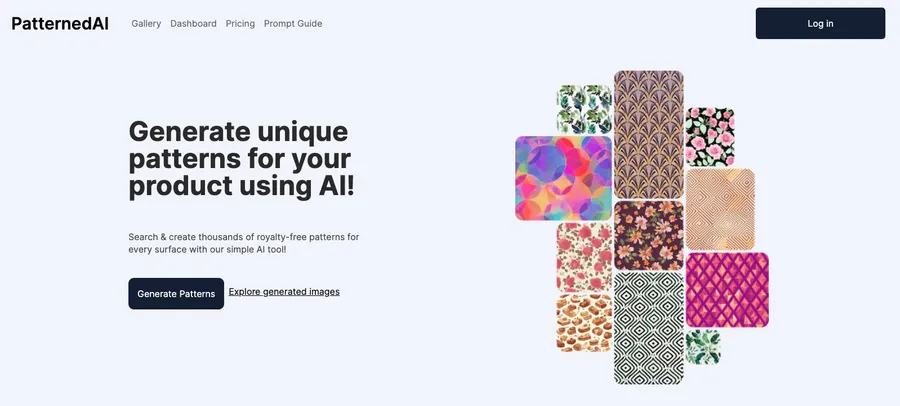 PatternedAI：使用人工智能技術生成無縫圖案的AI圖像生成平台｜全方位AI工具介紹－未來商務