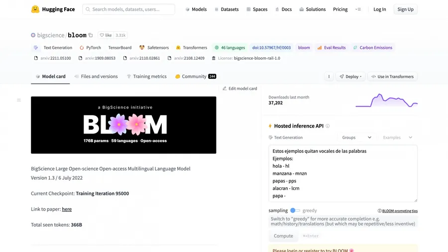 BLOOM：全球最大開源LLM大型語言模型｜全方位AI工具介紹－未來商務