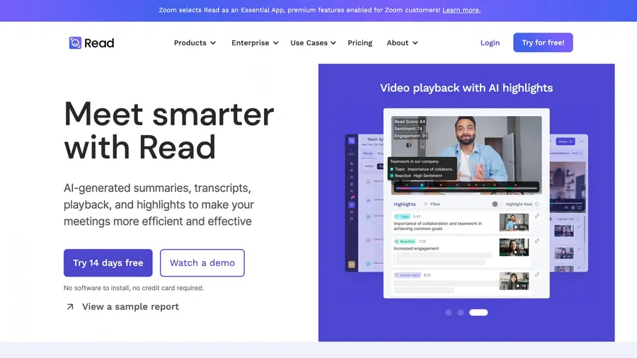 Read AI：計算參與者的投入程度，透過AI優化會議效率｜全方位AI工具介紹－未來商務