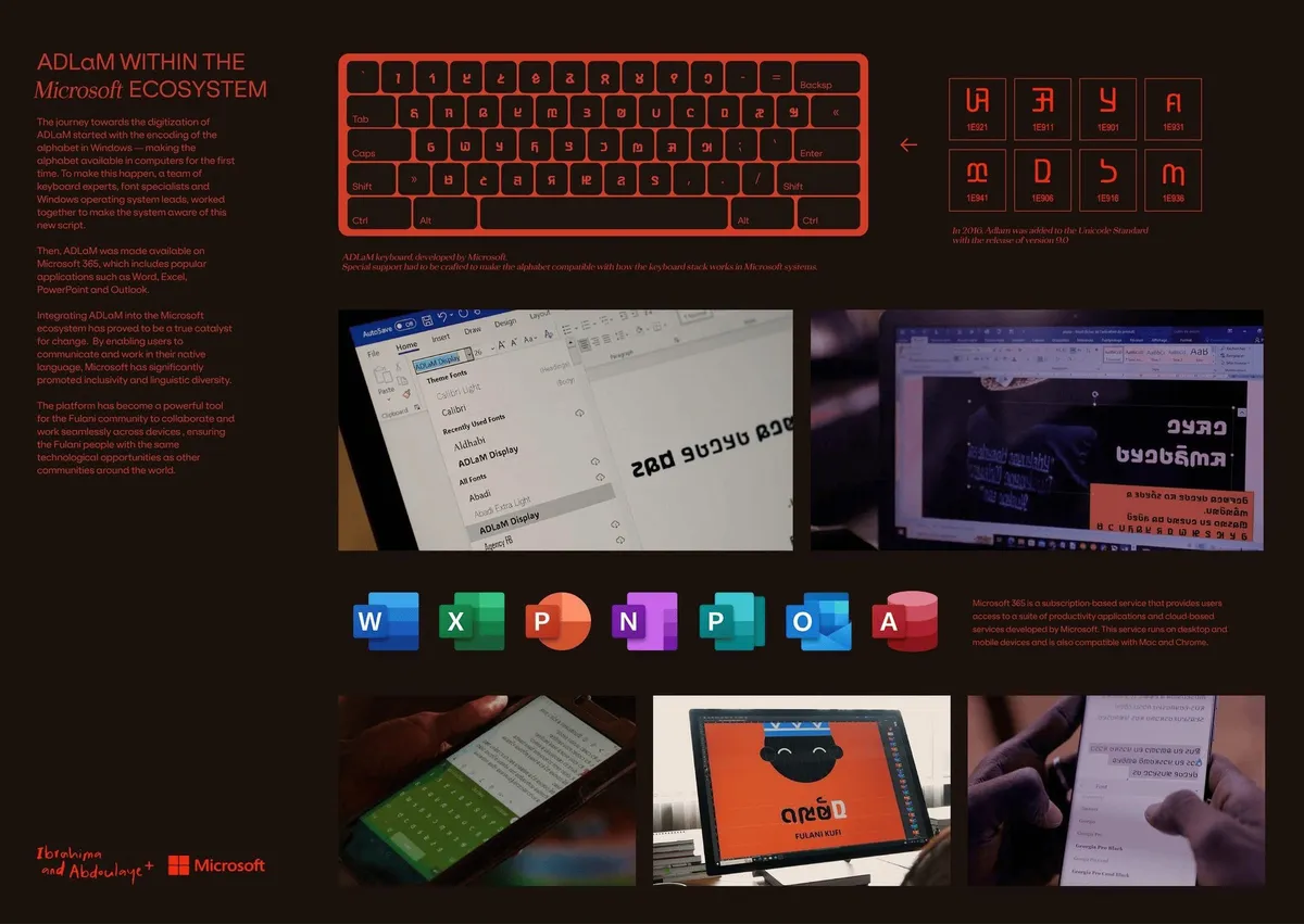 榮獲坎城創意獎金獎！微軟「ADLaM Display」：以非洲傳統元素打造數位字體，保存原住民語言 |ShoppingDesign