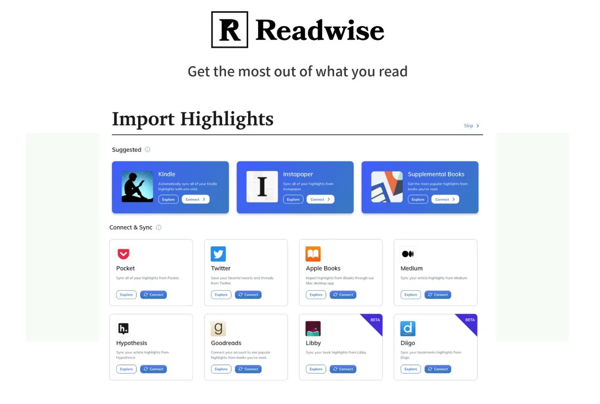 Readwise 高效筆記應用工具：輕鬆彙整跨平台內容，一解知識碎片化痛點