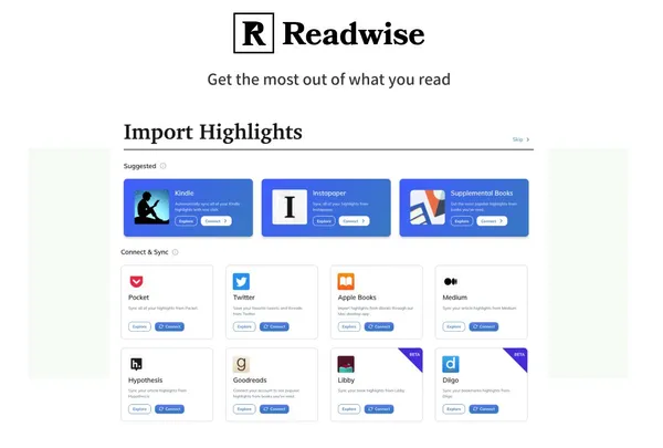 Readwise 高效筆記應用工具：輕鬆彙整跨平台內容，一解知識碎片化痛點｜未來商務