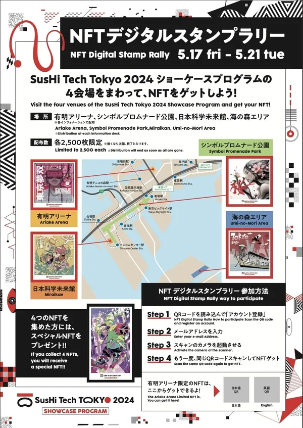 Echox為sushi Tech Tokyo打造「nft蒐集」體驗!讓觀展者、主辦方無痛建立鏈上參與紀錄|web3