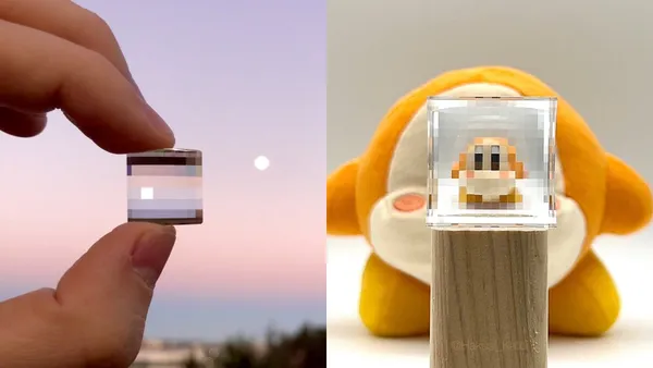 將風景化為復古像素！日本設計師 Monoli 發明「像素稜鏡」，彷彿重溫童年電玩時光 | ShoppingDesign