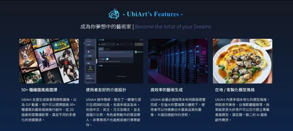 UbiArt：專為創作者設計的藝術生成工具｜全方位AI工具介紹－未來商務