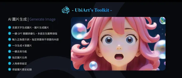 UbiArt：專為創作者設計的藝術生成工具｜全方位AI工具介紹－未來商務