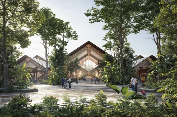 喜馬拉雅新地標！BIG 釋出不丹帕羅機場設計，古老木雕工藝融入現代建築，預計 2029 開放 | ShoppingDesign