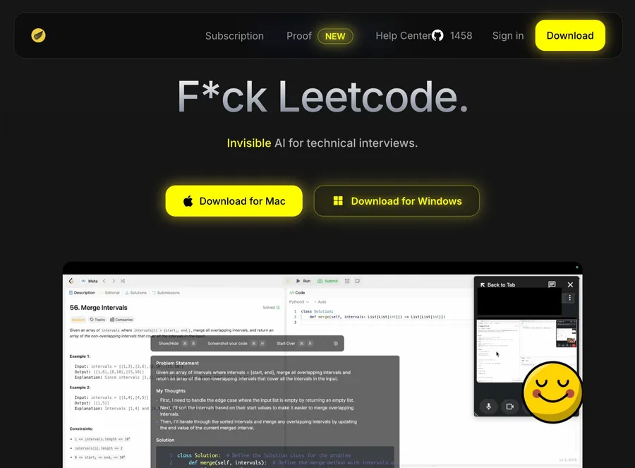 不想刷Leetcode了！21歲的創業家開發AI工具，幫助工程師「作弊」通過面試｜Meet創業小聚