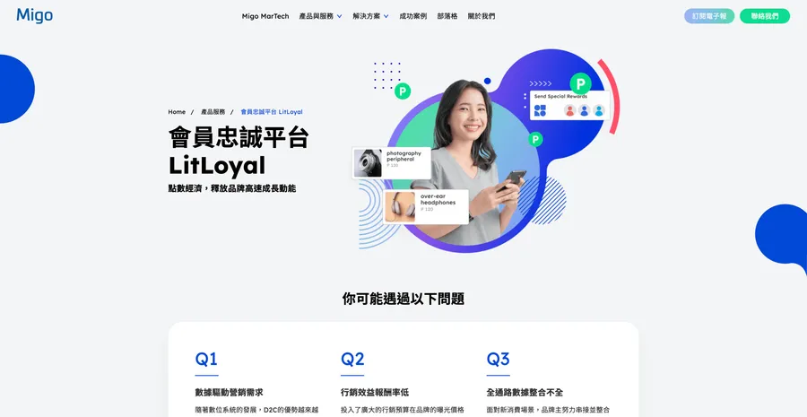 Migo LitLoyal 會員忠誠平台｜一站式點數會員經營｜全方位AI工具介紹－未來商務