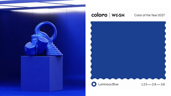 WGSN ╳ Coloro 2027 年度色彩公布！「Luminous Blue」：連結過去、現在與未來的光澤亮藍色 | ShoppingDesign